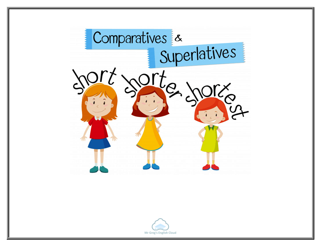 Free Printable Kindergarten Comparatives and Superlatives Flashcards ...