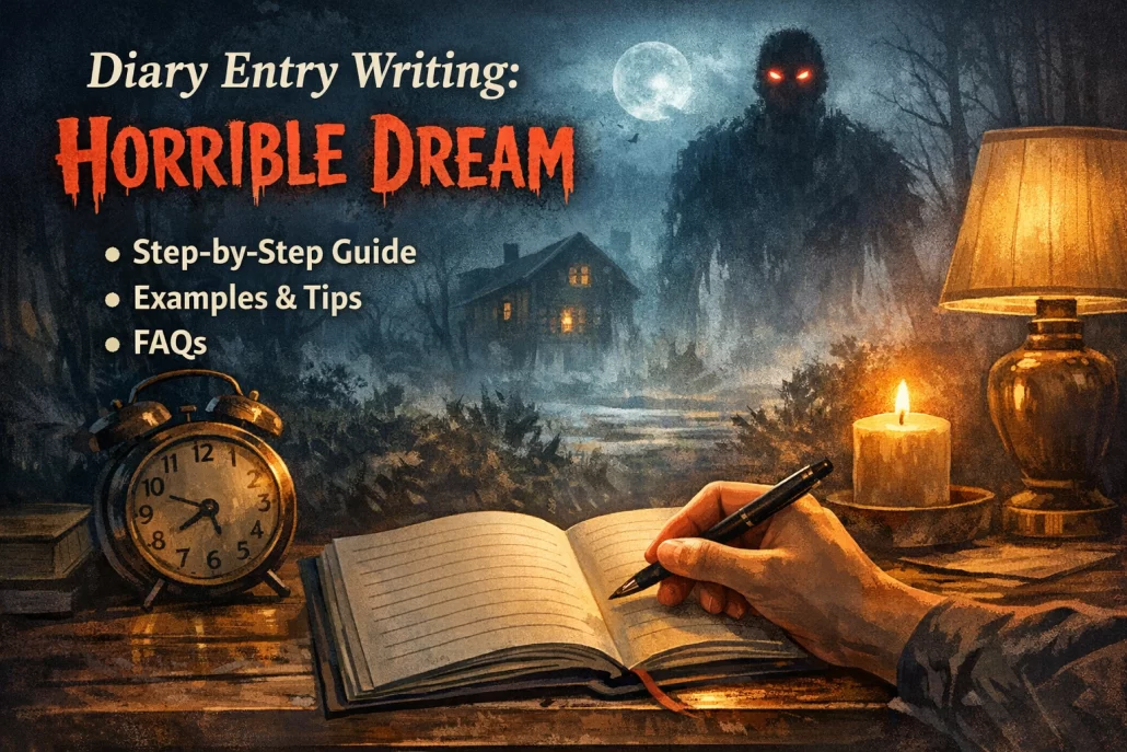 Diary Entry Writing: Horrible Dream - Mr. Greg - English Teacher