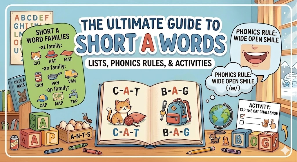 Short A Words: Lists, Phonics Rules, and Teaching Tools - Mr. Greg ...