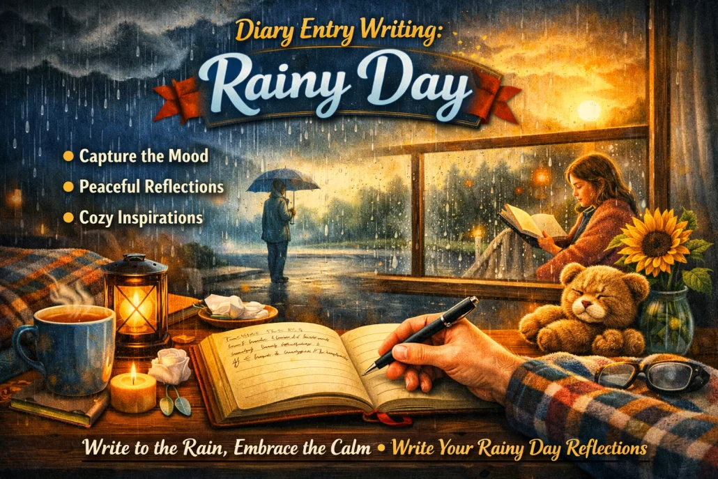 Diary Entry Writing: Rainy Day - Mr. Greg - English Teacher