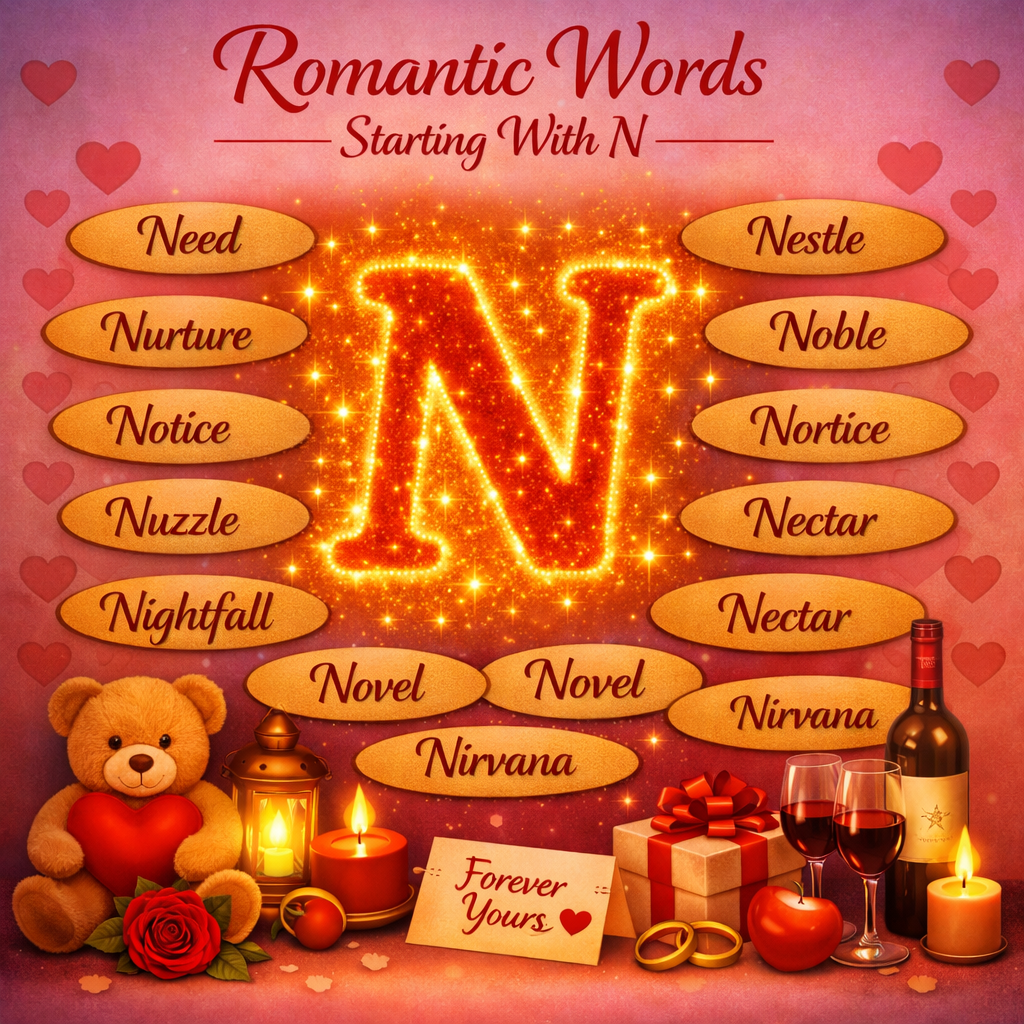 Romantic Words Starting With N: Need, Nestle, Noble & More - Mr. Greg ...