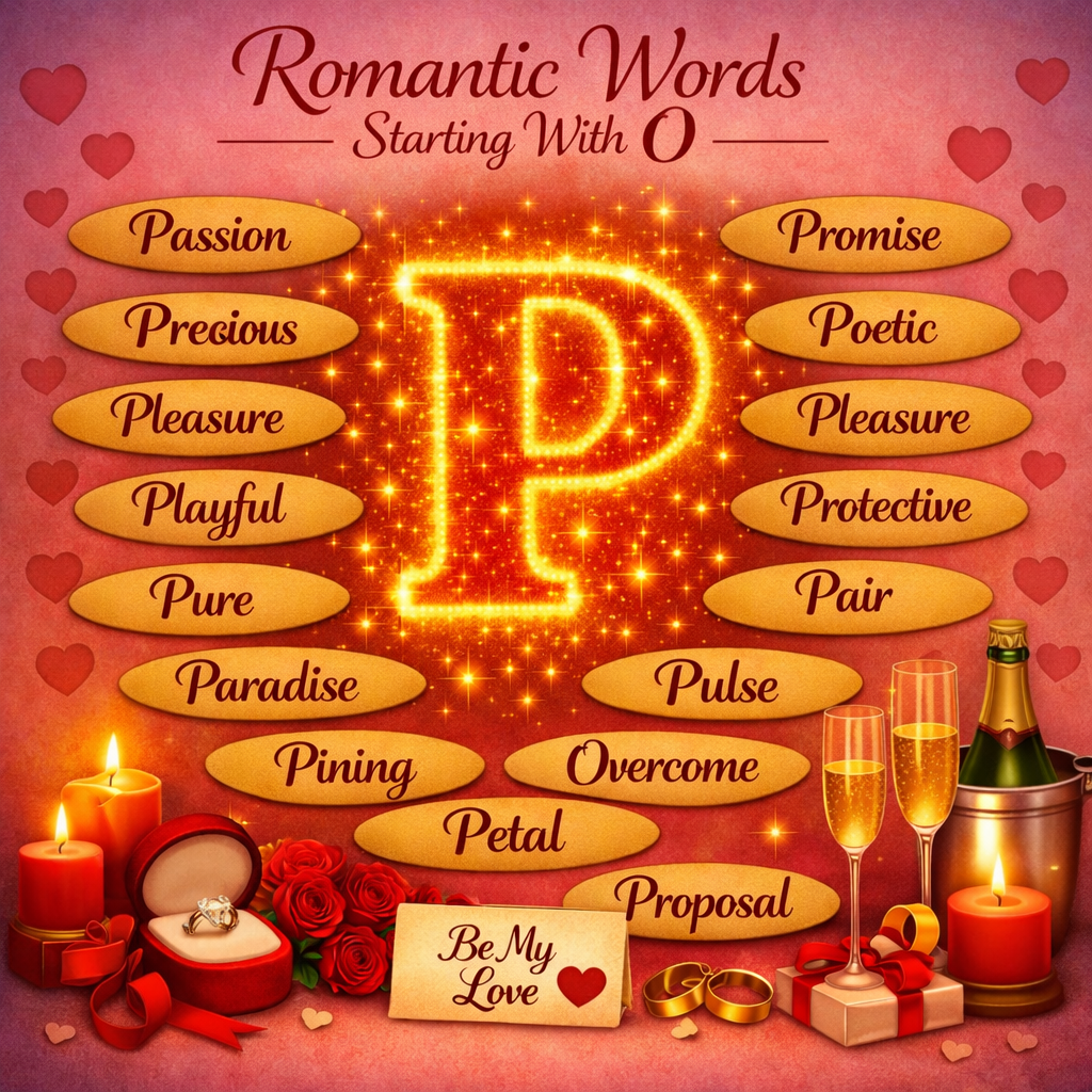Romantic Words Starting With P: Passion, Promise, Poetic & More - Mr ...