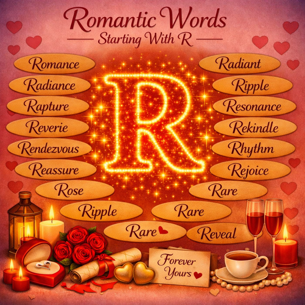 Romantic Words Starting With R: Romance, Radiance, Rapture & More - Mr ...